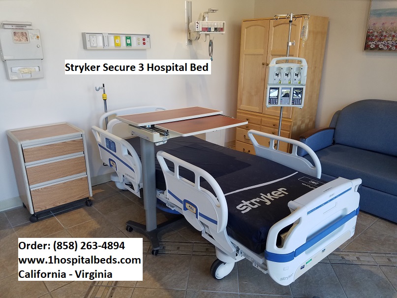 Stryker Secure 3 Hospital Bed - Used Hospital Medical Equipment