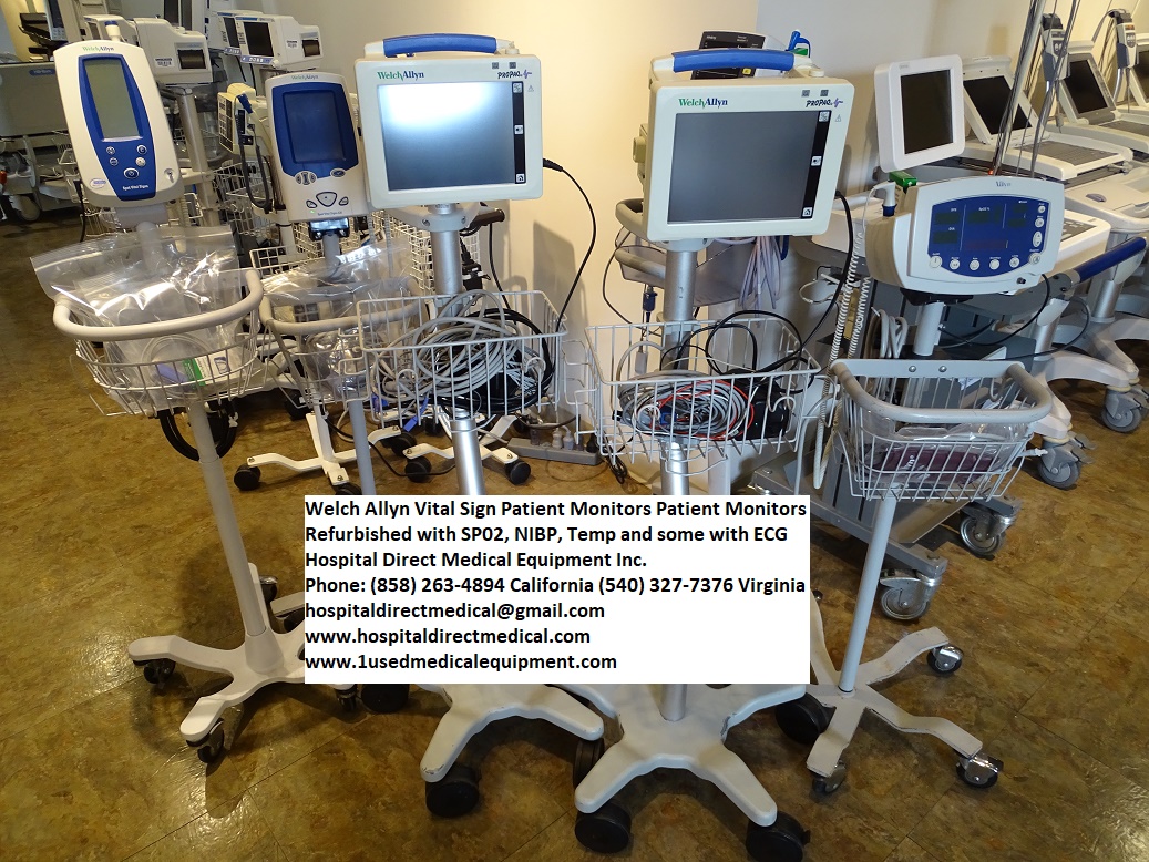 Welch Allyn Vital Sign Monitors - Used Hospital Medical Equipment